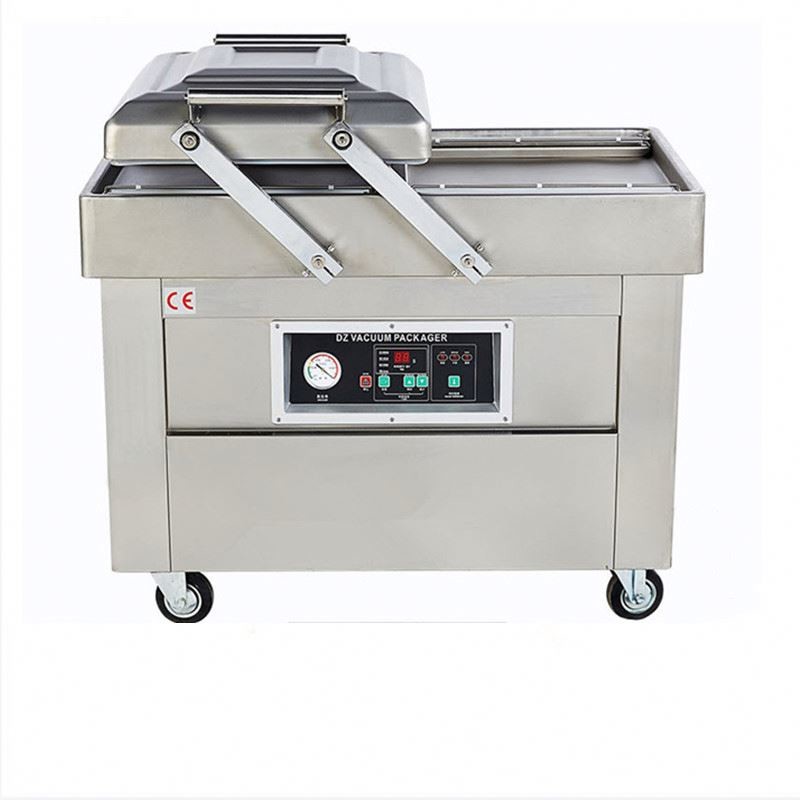 Industrial Double Chamber Vacuum Sealer , Dz400 Vacuum Machine For Sea Food