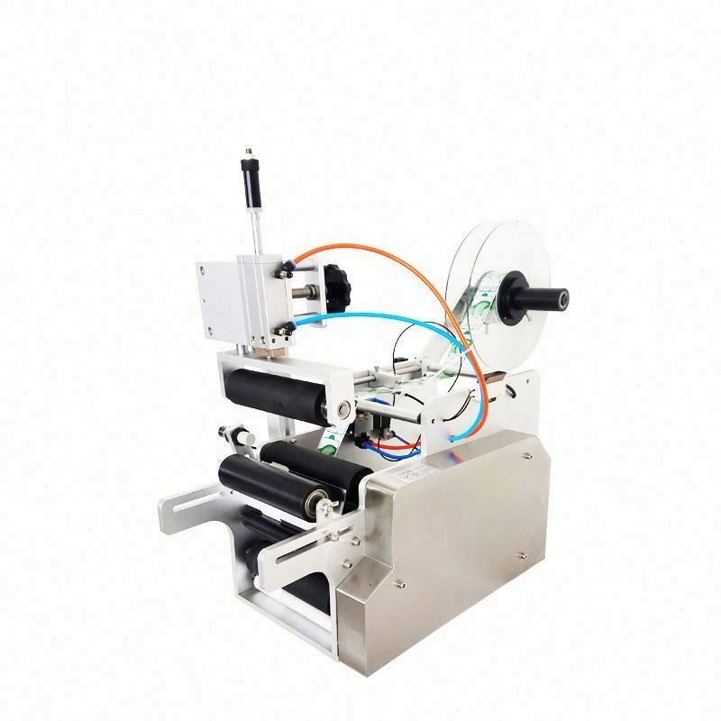 Pneumatic Packaging Labeling Machine Semi Automatic For Round Bottle